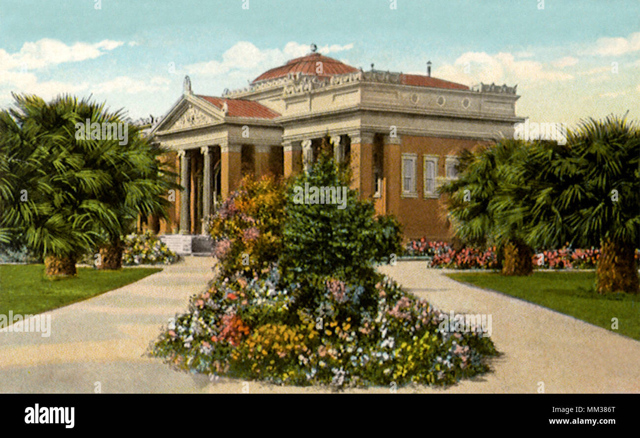 Public Library and Park. Tucson. 1910 Stock Photo - Alamy