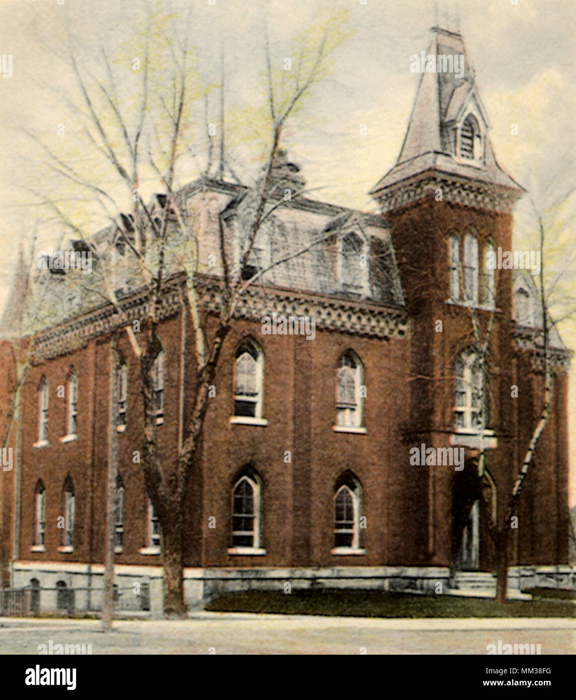 North Side School. Mexico. 1908 Stock Photo - Alamy