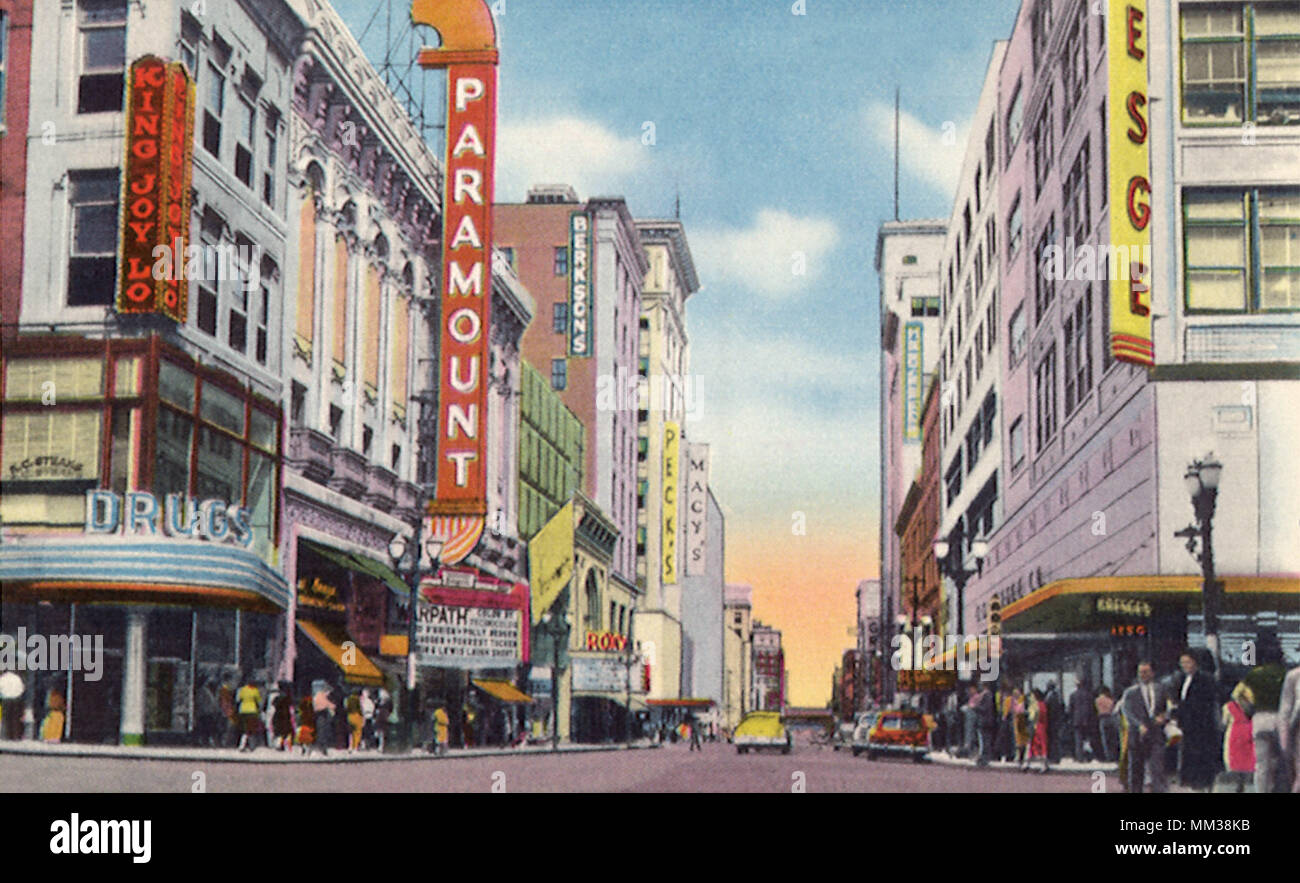 Main Street. Kansas City. 1945 Stock Photo - Alamy