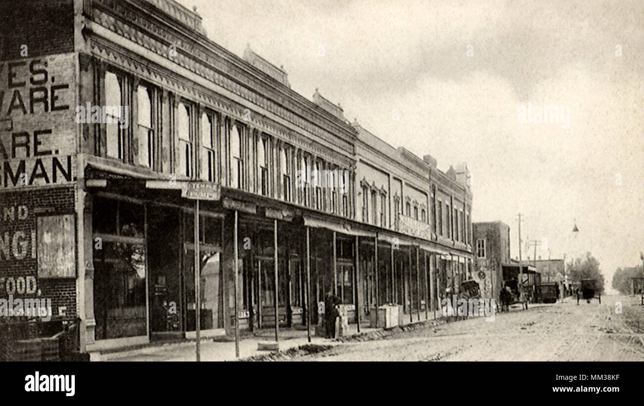 Oak Street. California. 1908 Stock Photo - Alamy