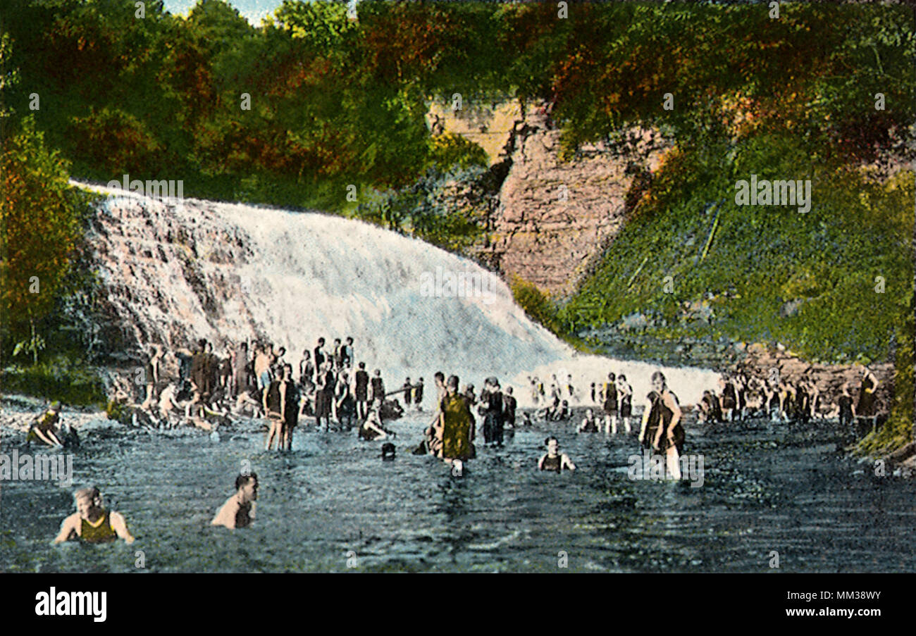 Fall Creek Gorge. Ithaca. 1920 Stock Photo - Alamy