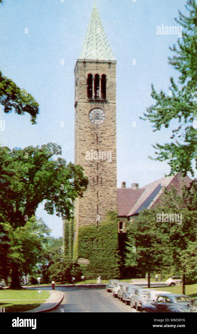 Cornell Library & Tower. Ithaca. 1960 Stock Photo - Alamy