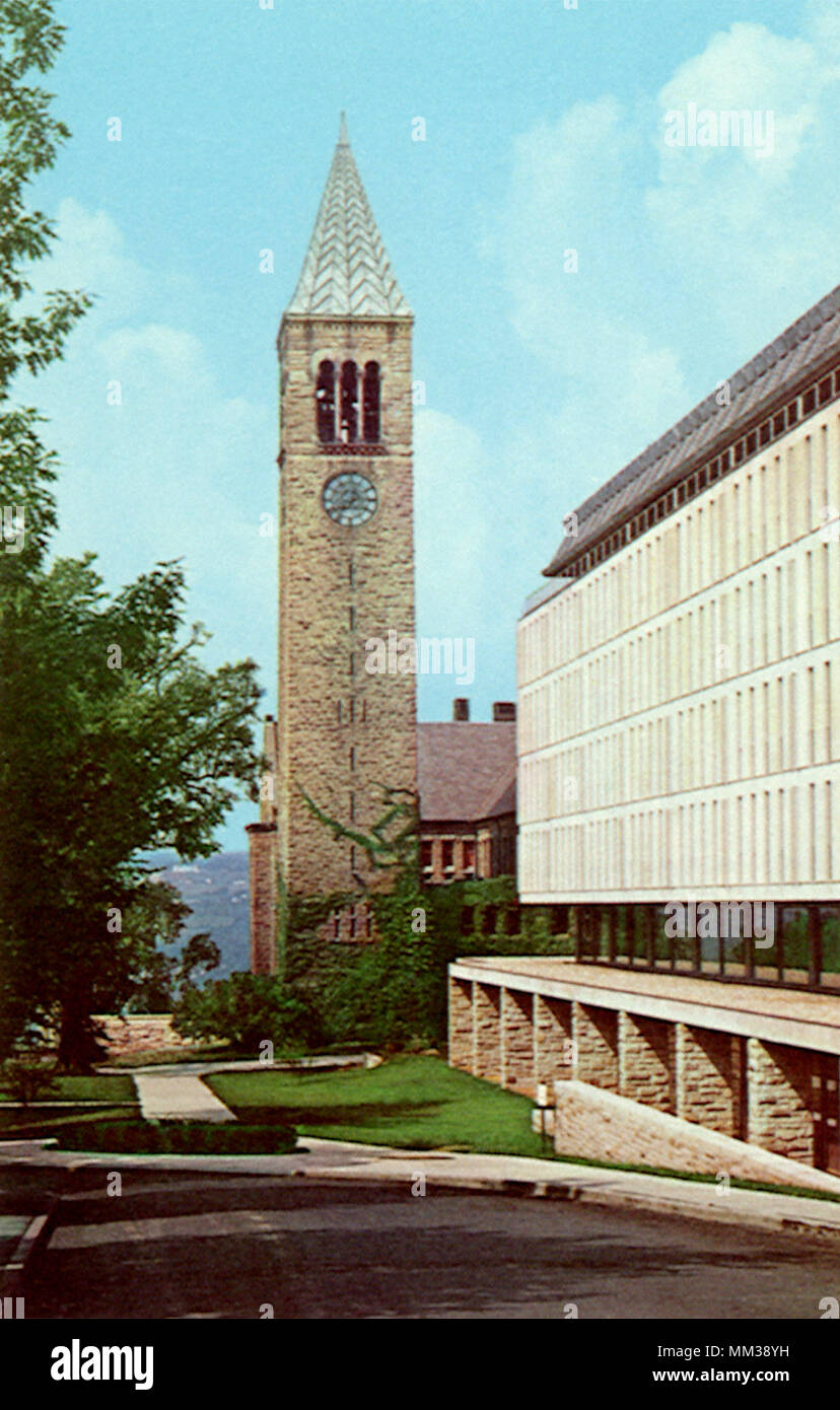 Cornell Library & Tower. Ithaca. 1960 Stock Photo - Alamy