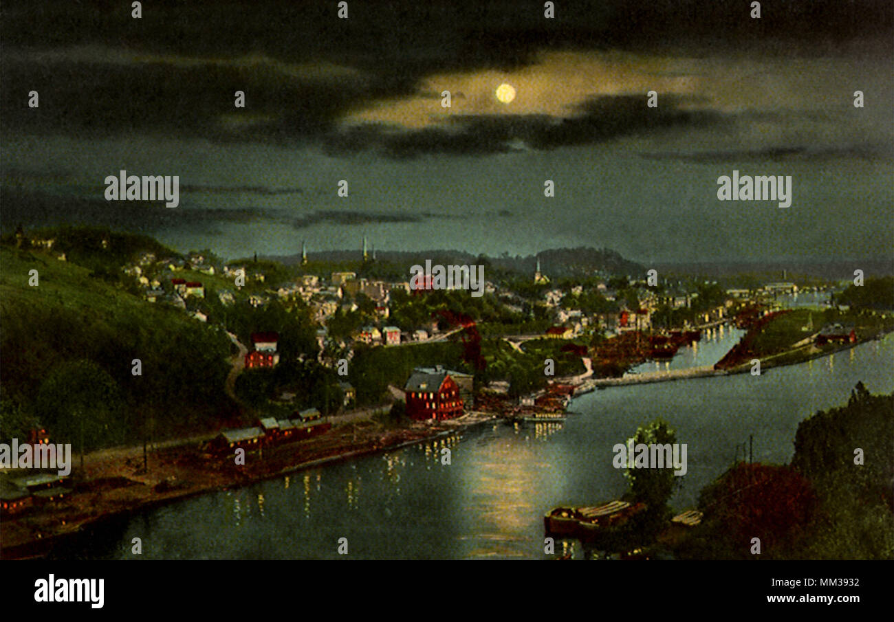 View from Wilbur Bridge. Great Neck. 1913 Stock Photo - Alamy