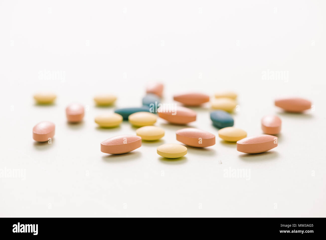 different Tablets pills capsule heap mix therapy drugs Stock Photo - Alamy