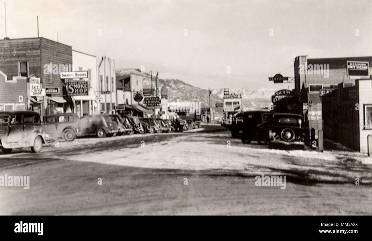 Main Street. Grand Coulee. 1937 Stock Photo - Alamy