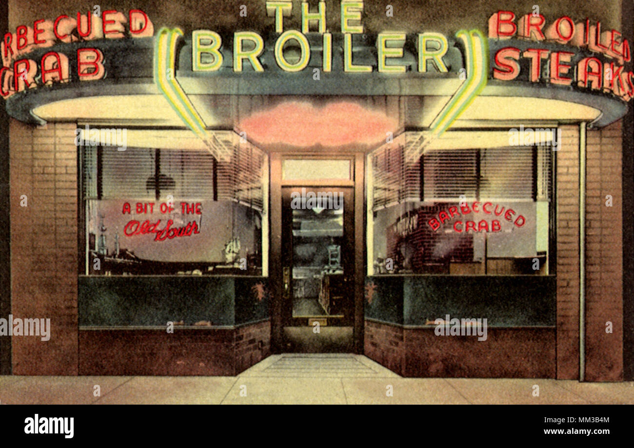 Broiler Restaurant. Seattle. 1949 Stock Photo - Alamy