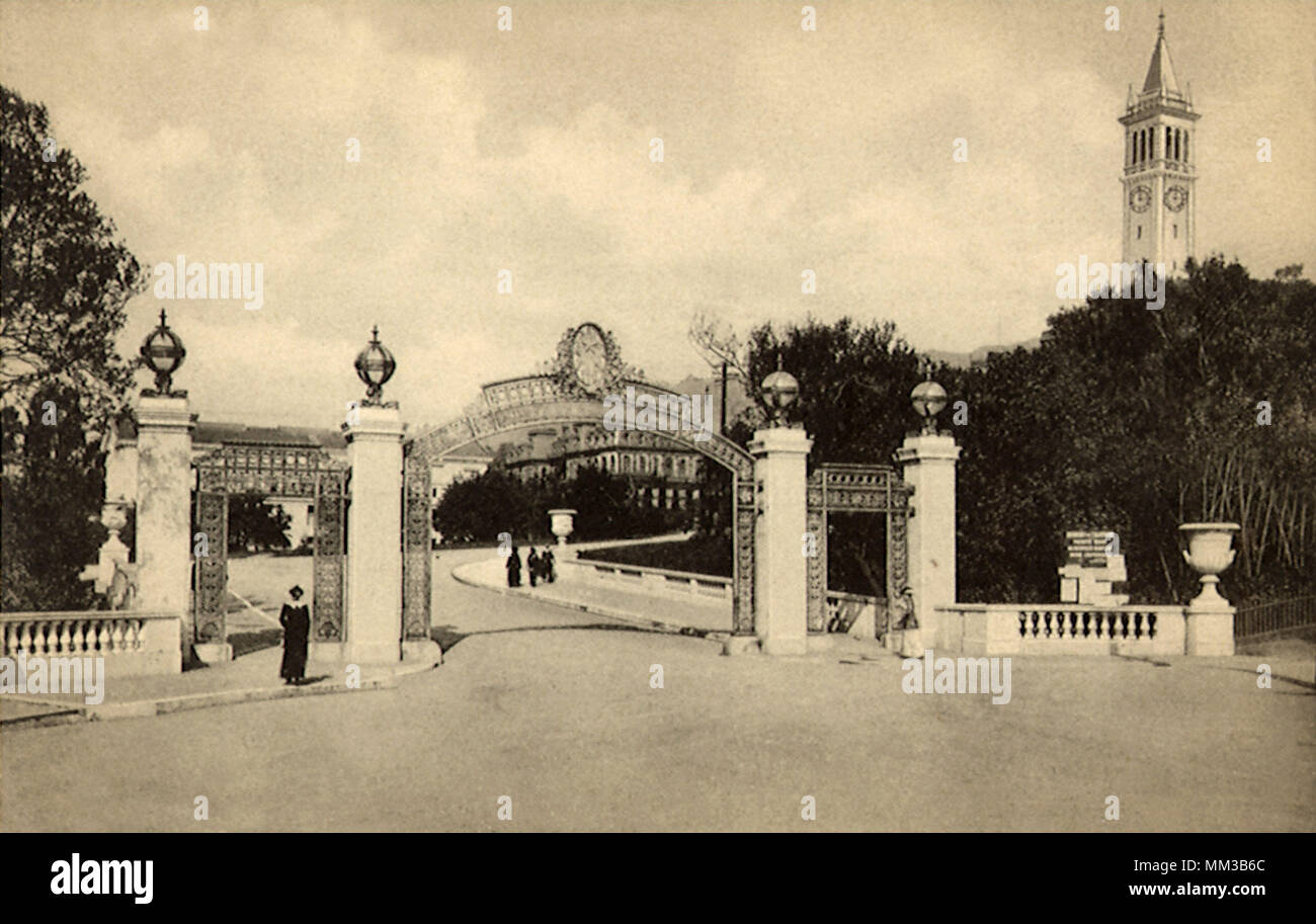 Sather Gate. U. C. Berkeley. 1915 Stock Photo - Alamy