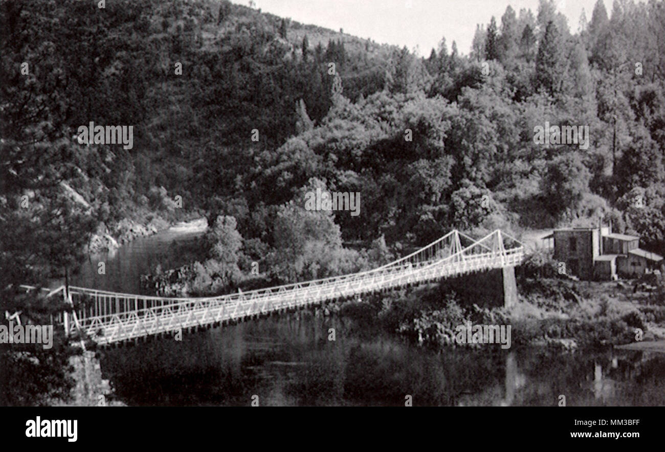 Bidwell bar suspension bridge hi-res stock photography and images - Alamy