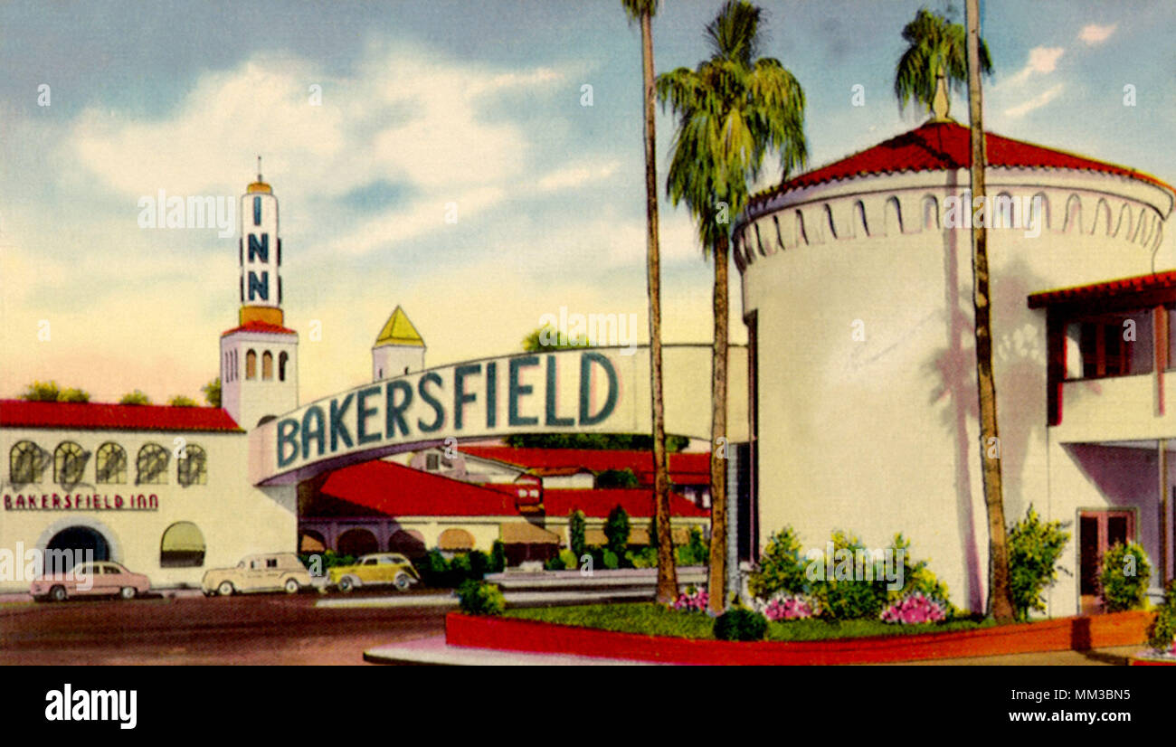 Bakersfield Inn Overpass. Bakersfield. 1940 Stock Photo - Alamy