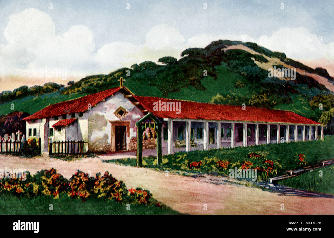 Mission San Rafael Arcangel. 1910 Stock Photo - Alamy