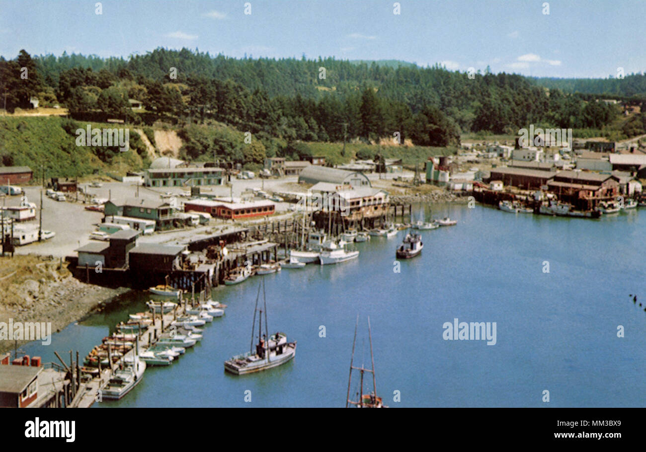 Noyo Harbor. Fort Bragg. 1965 Stock Photo - Alamy