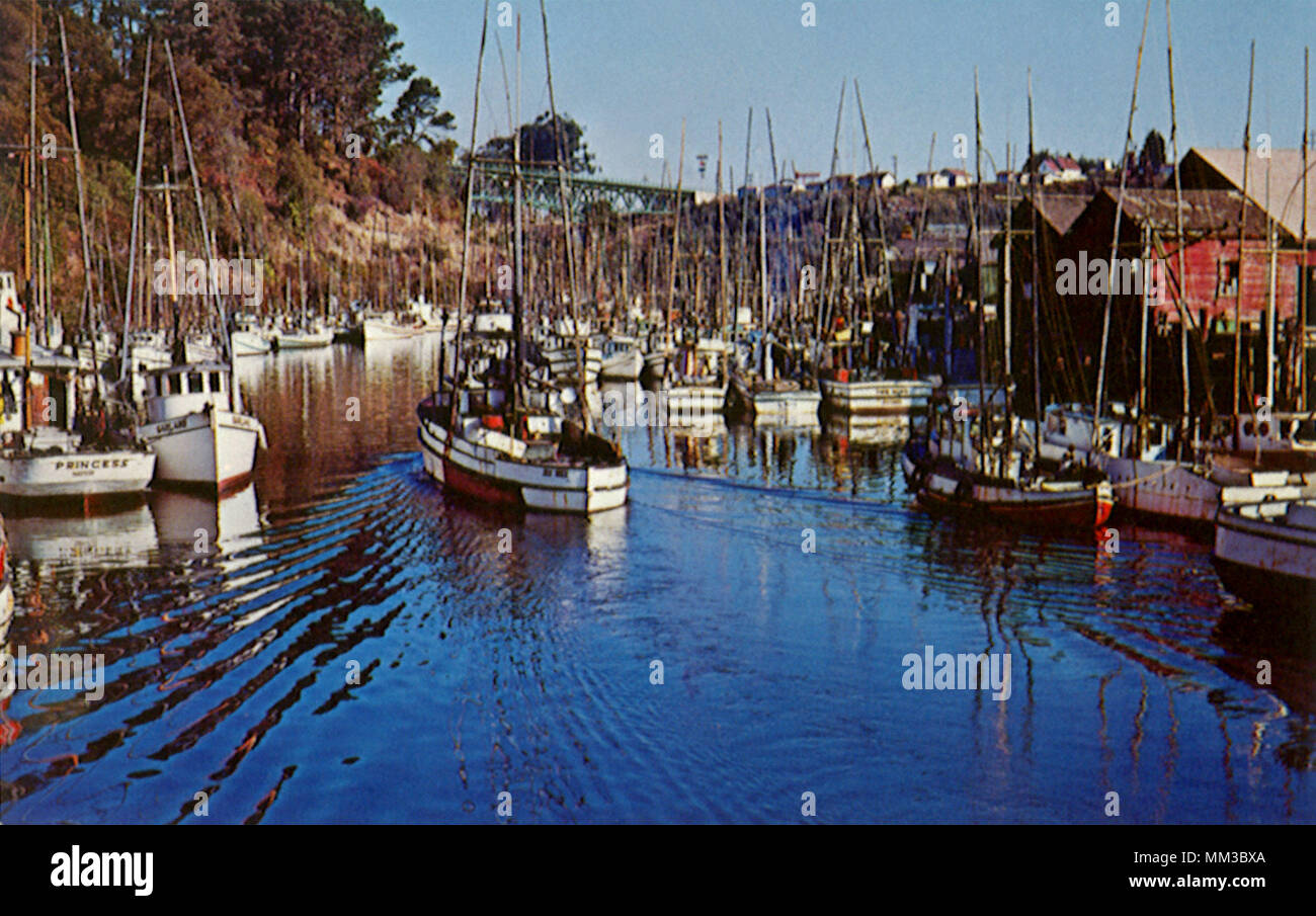 Noyo Harbor. Fort Bragg. 1965 Stock Photo - Alamy