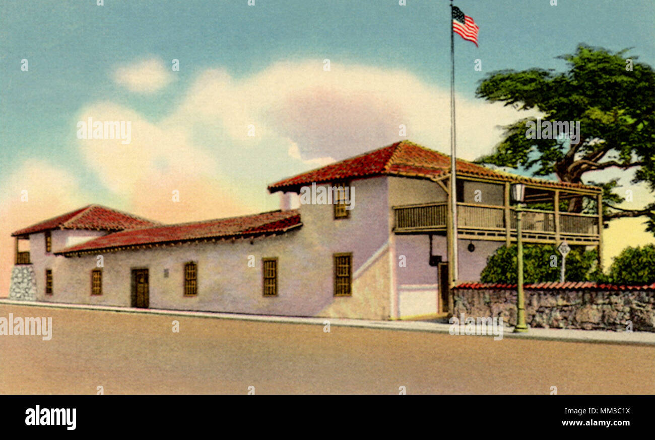Old Custom House. Monterey. 1948 Stock Photo - Alamy