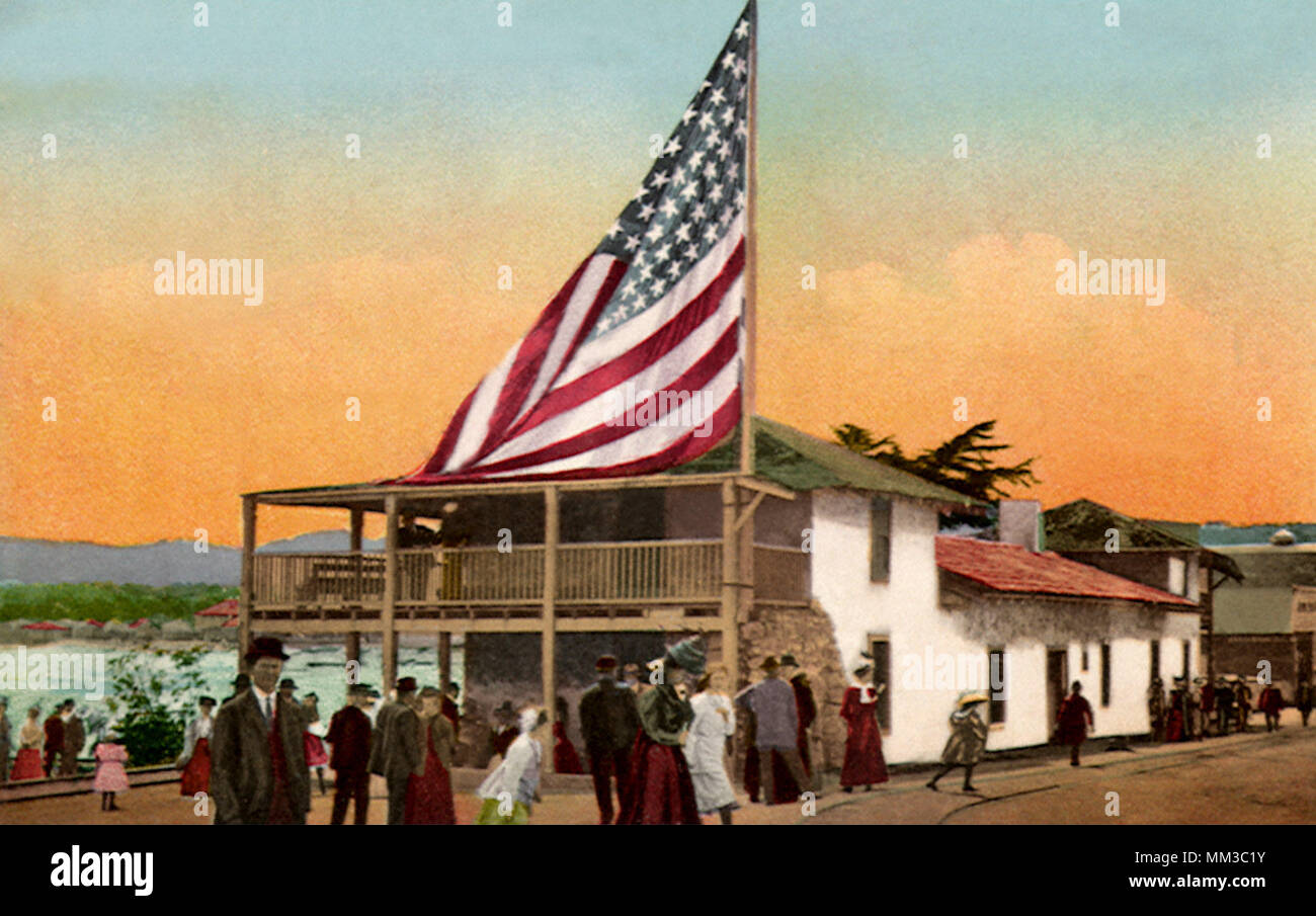 Old Custom House. Monterey. 1911 Stock Photo - Alamy