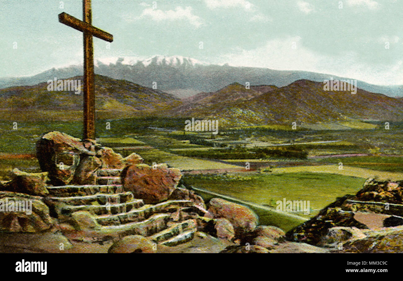 Mount Rubidoux. Riverside. 1910 Stock Photo - Alamy