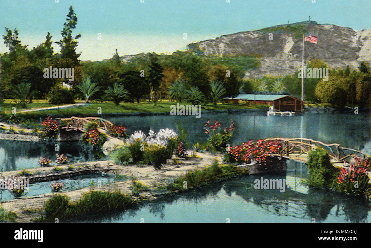 Lake in Fairmount Park. Riverside. 1920 Stock Photo - Alamy