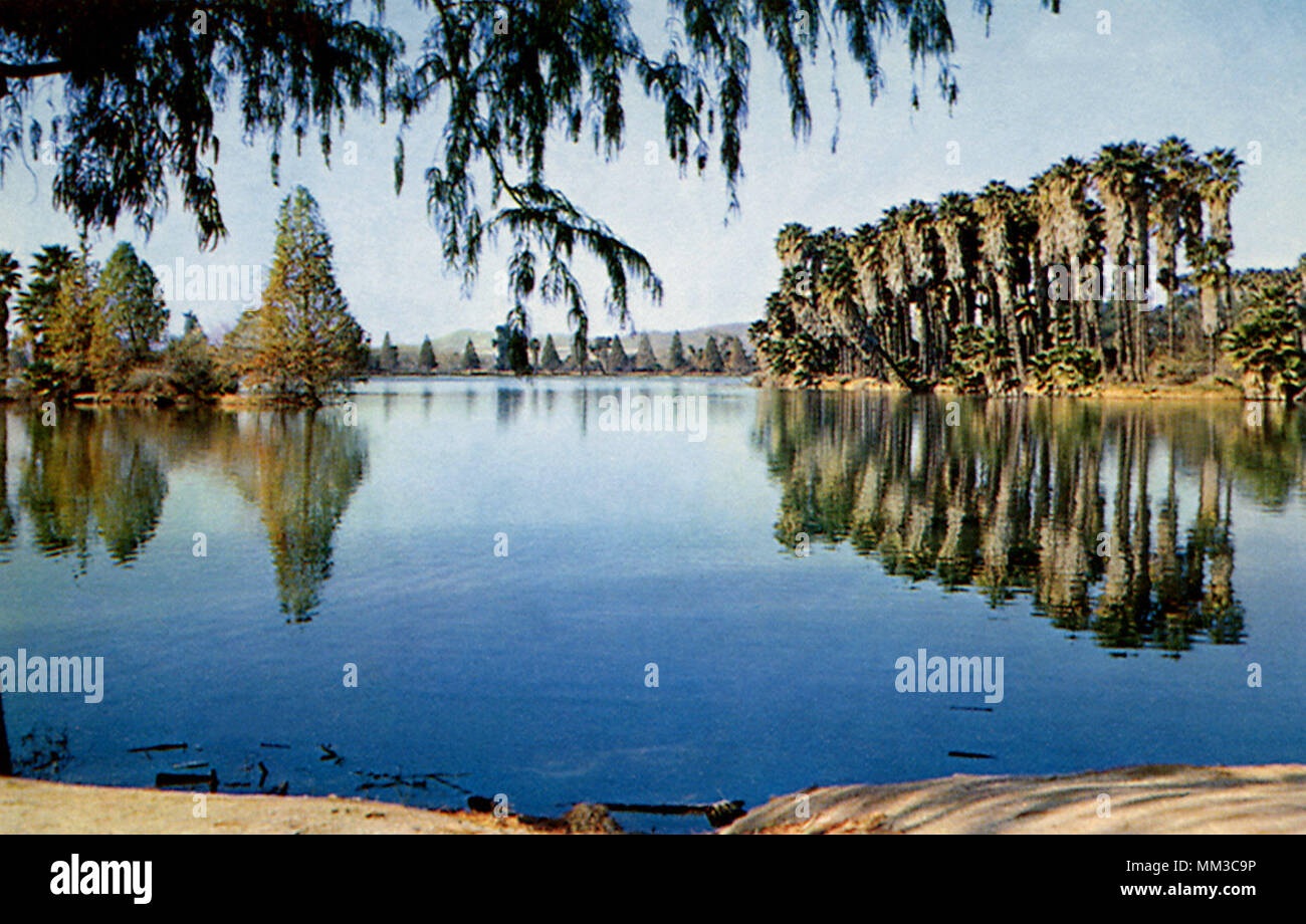 Lake Evans. Fairmont Park. Riverside. 1965 Stock Photo - Alamy