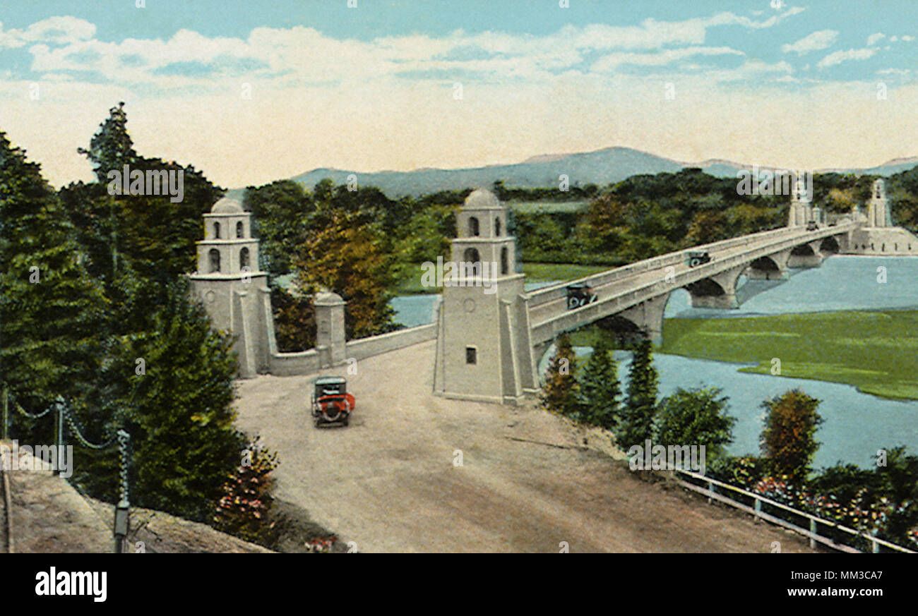 Bridge over Santa Ana River. Riverside. 1920 Stock Photo - Alamy