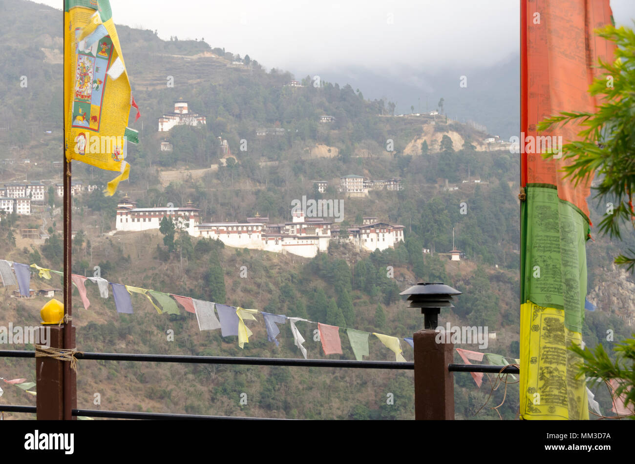 Trongsa dzong hills hi-res stock photography and images - Alamy