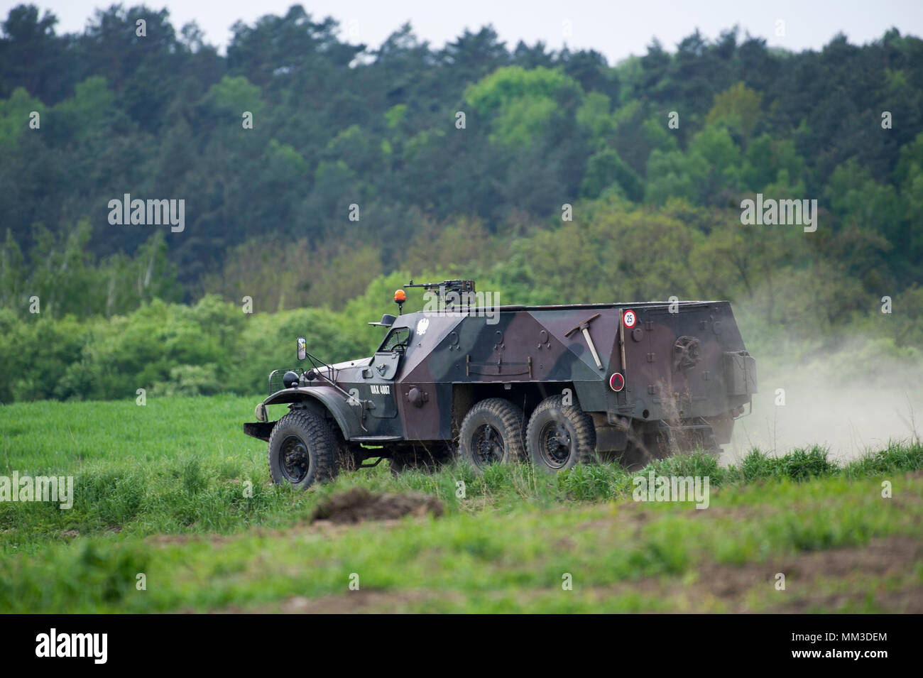 Armored personnel carrier BTR-152 in Pniewo, Poland. May 2nd 2018 ...