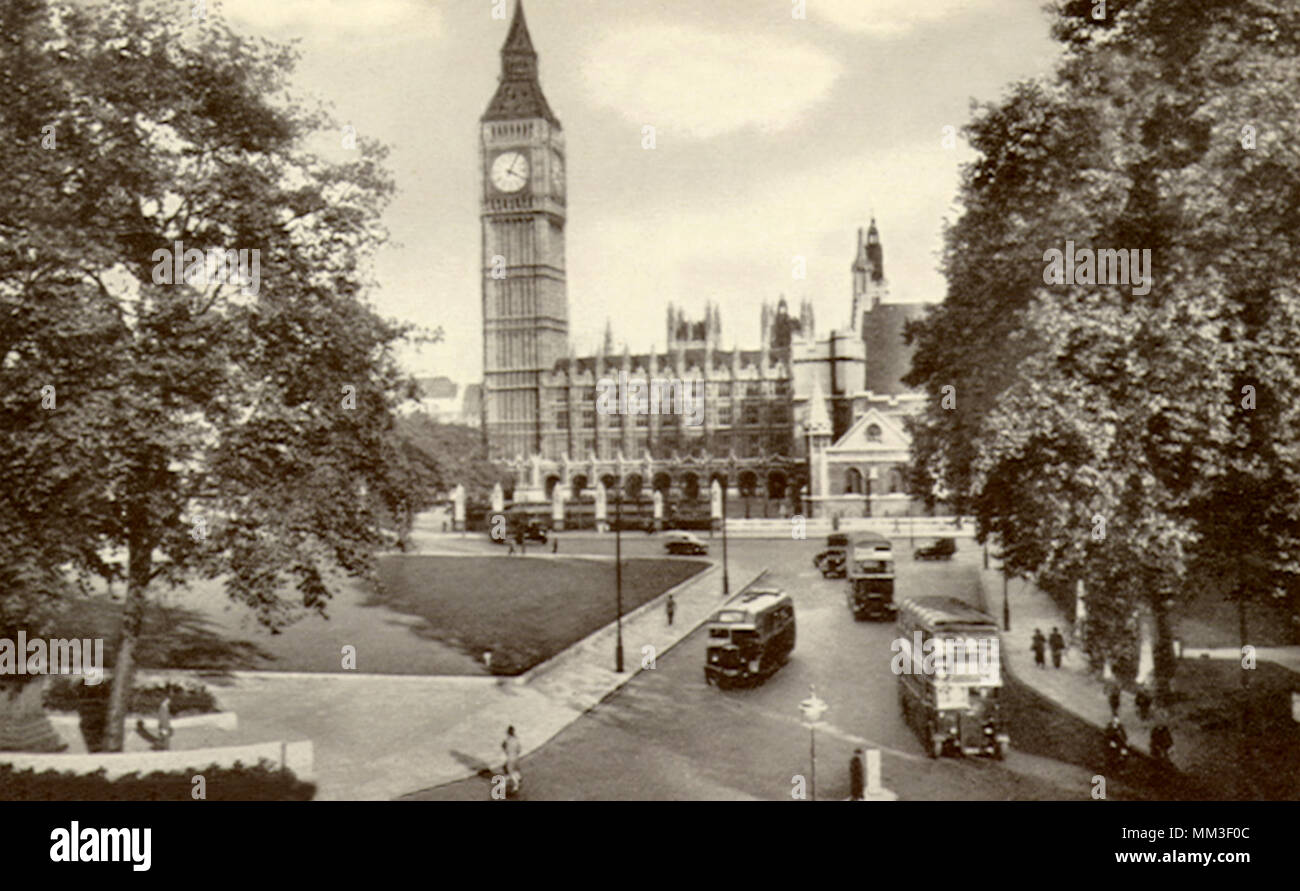 Parliament Square. London. 1954 Stock Photo - Alamy