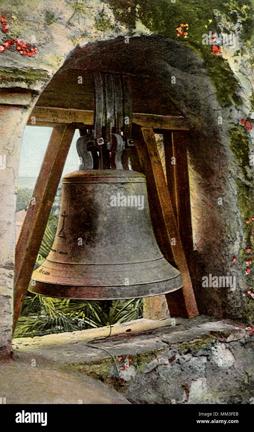 Bell at Mission. San Gabriel. 1910 Stock Photo - Alamy