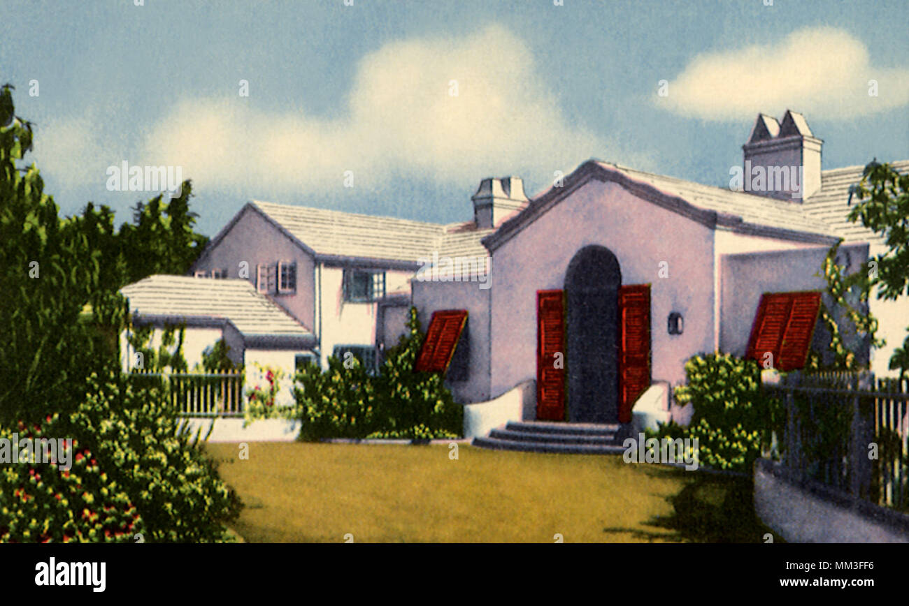 Home of Gary Cooper. Brentwood. 1940 Stock Photo - Alamy