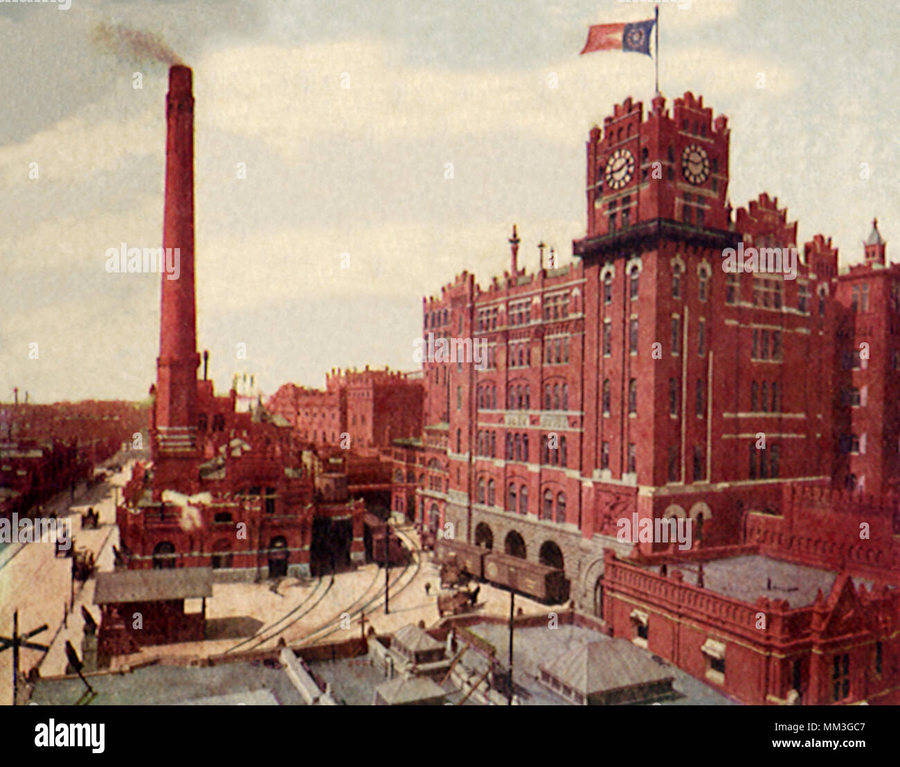 Anheuser-Busch Brewery. Saint Louis. 1904 Stock Photo - Alamy