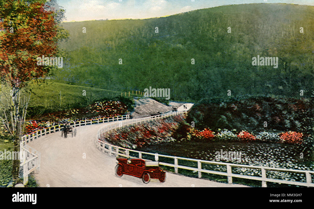 Entrance to Mohawk Trail. Mohawk. 1915 Stock Photo - Alamy
