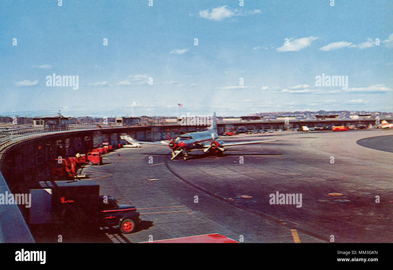 Logan Airport. East Boston. 1958 Stock Photo - Alamy