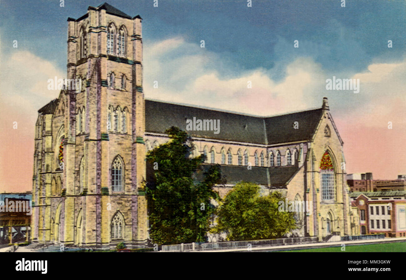 Cathedral of the Holy Cross. Boston. 1940 Stock Photo - Alamy