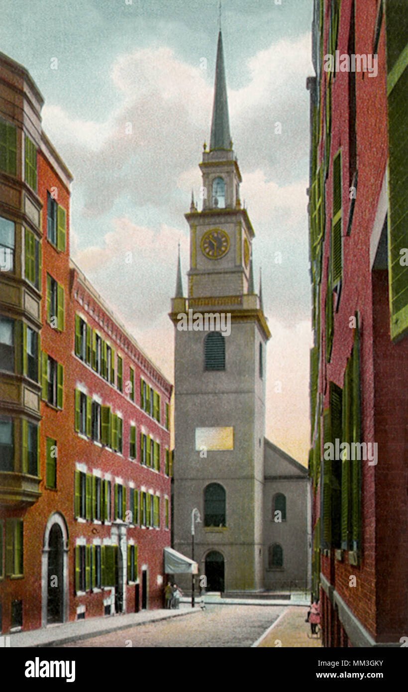 Old North Church. Boston. 1910 Stock Photo - Alamy