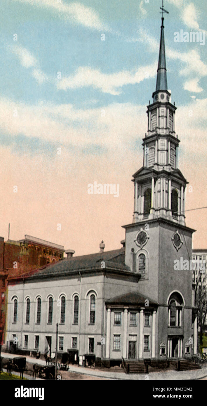 Park Street Church. Boston. 1920 Stock Photo - Alamy