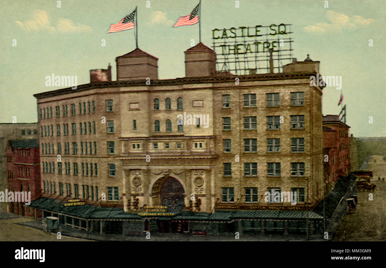 Castle Sq. Theatre. Boston. 1910 Stock Photo - Alamy