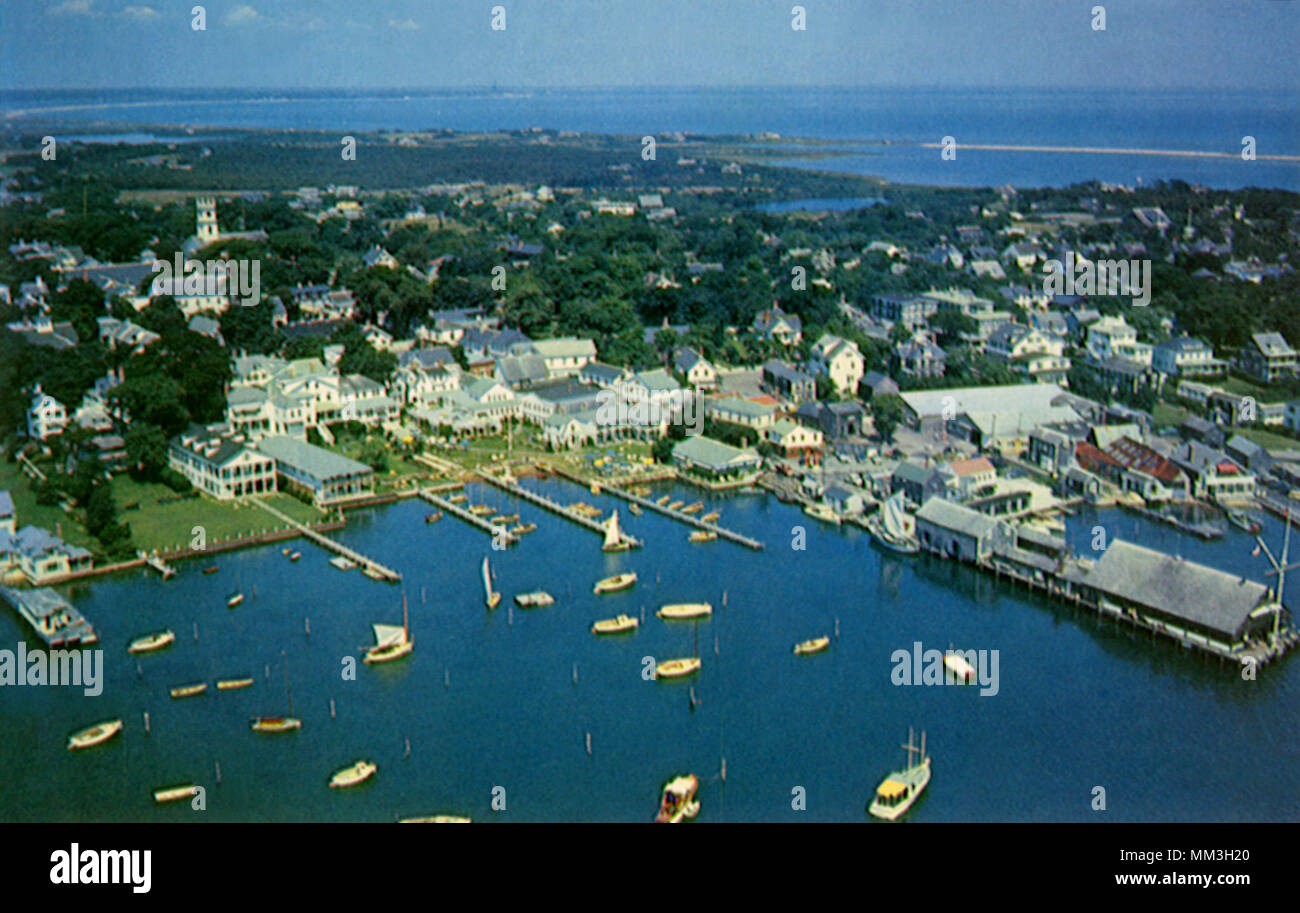 View of Harborside Inn. Edgartown. 1960 Stock Photo - Alamy