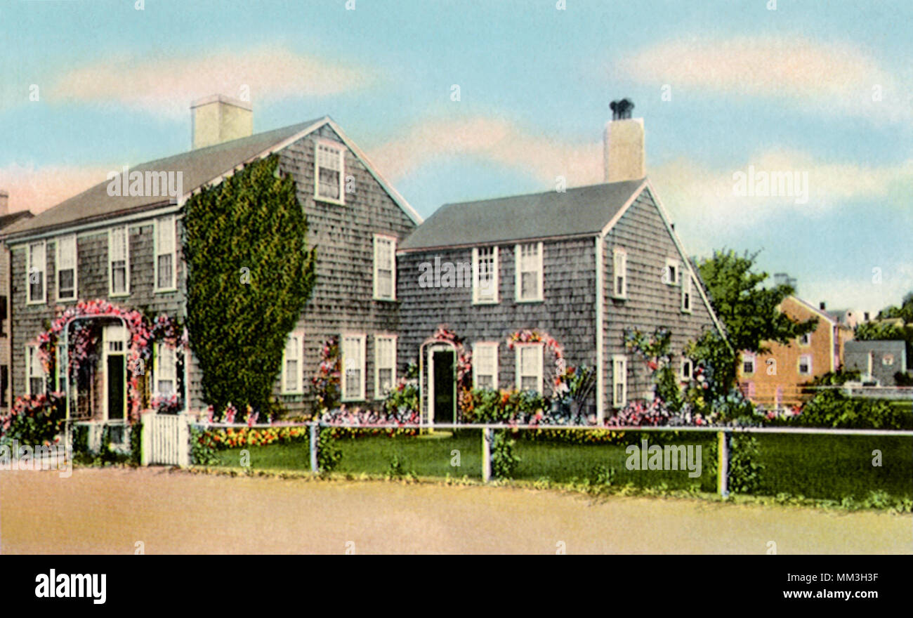 Old Home. Nantucket. 1920 Stock Photo - Alamy
