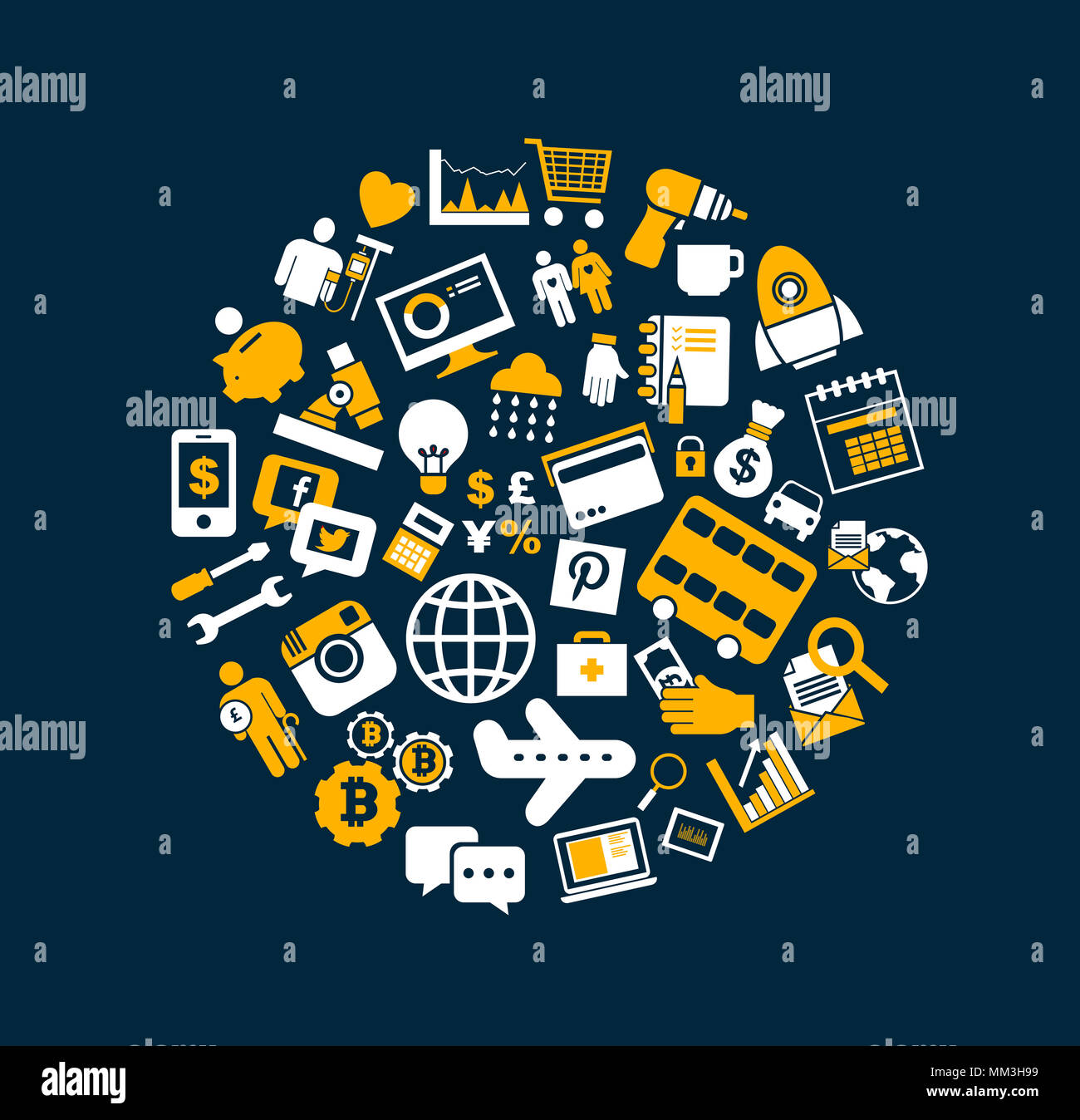 Blue background shape hi-res stock photography and images - Alamy