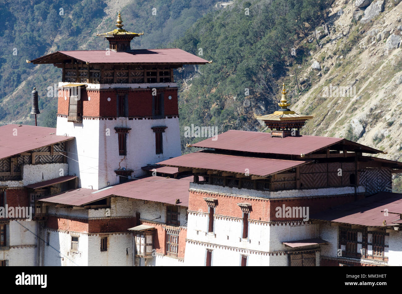 Fortress and monastery, Dzong, Trongsa, Bhutan Stock Photo - Alamy