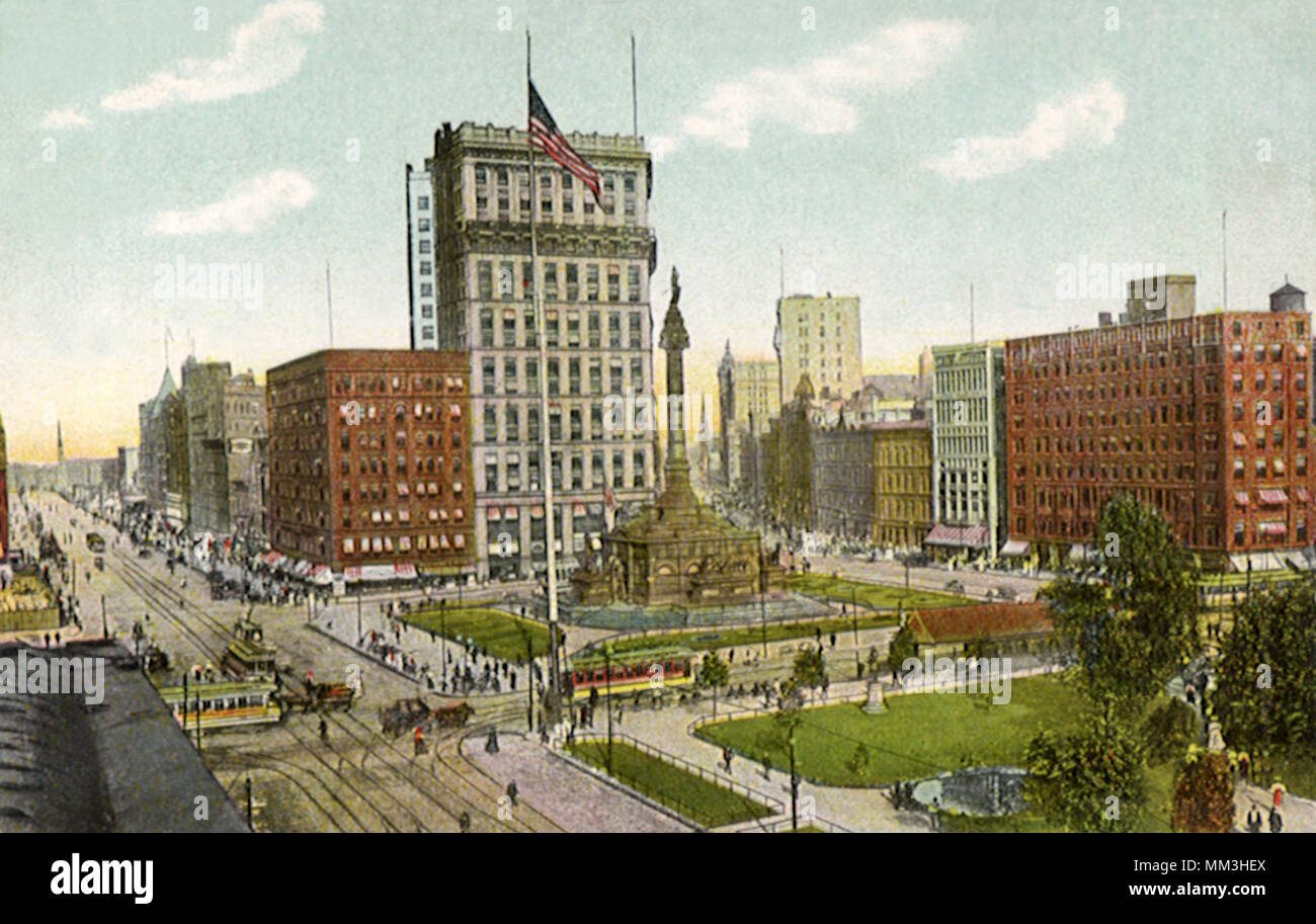 Public Square. Cleveland. 1908 Stock Photo - Alamy