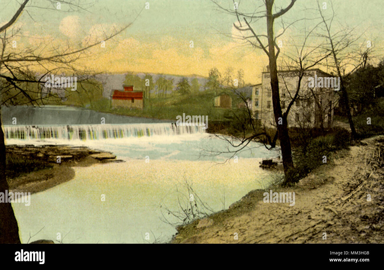Dam on Tub Mill Creek. Bolivar. 1910 Stock Photo - Alamy