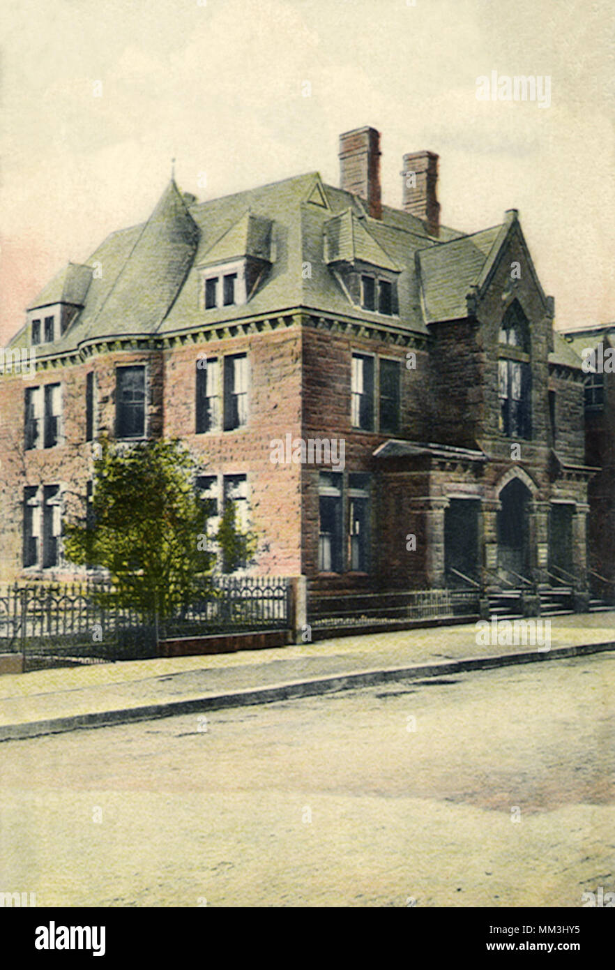 Rogers Free Library. Bristol. 1912 Stock Photo - Alamy