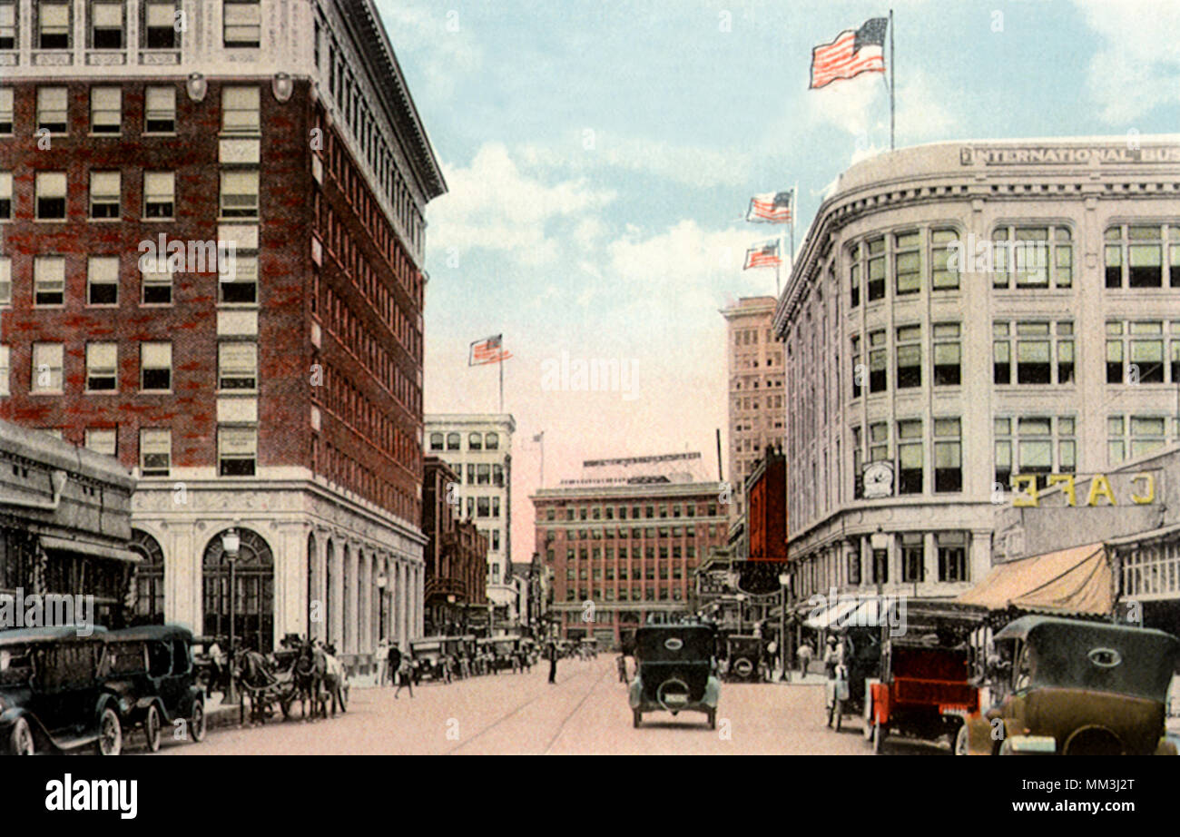 Texas Street looking West. El Paso. 1920 Stock Photo - Alamy