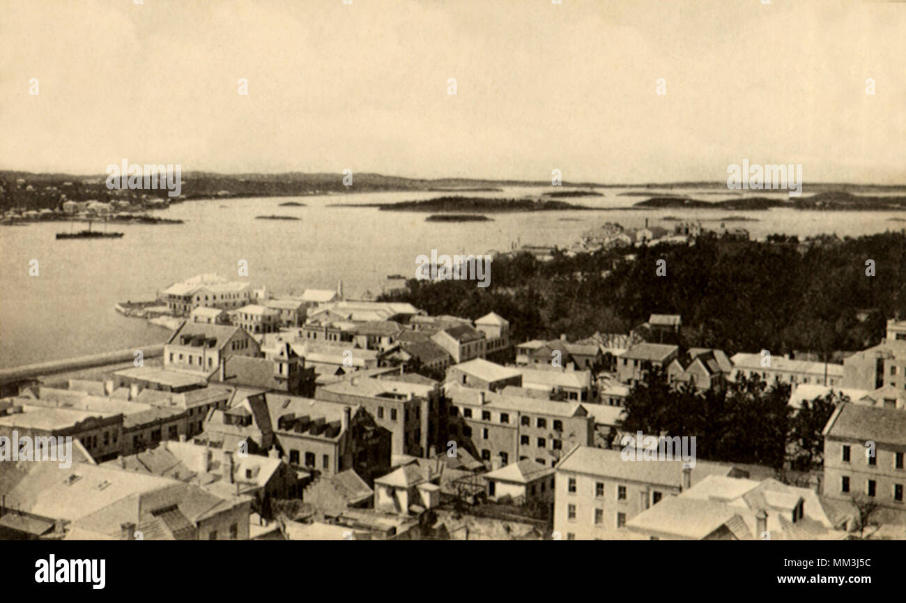 View from Cathedral. Hamilton. 1930 Stock Photo - Alamy