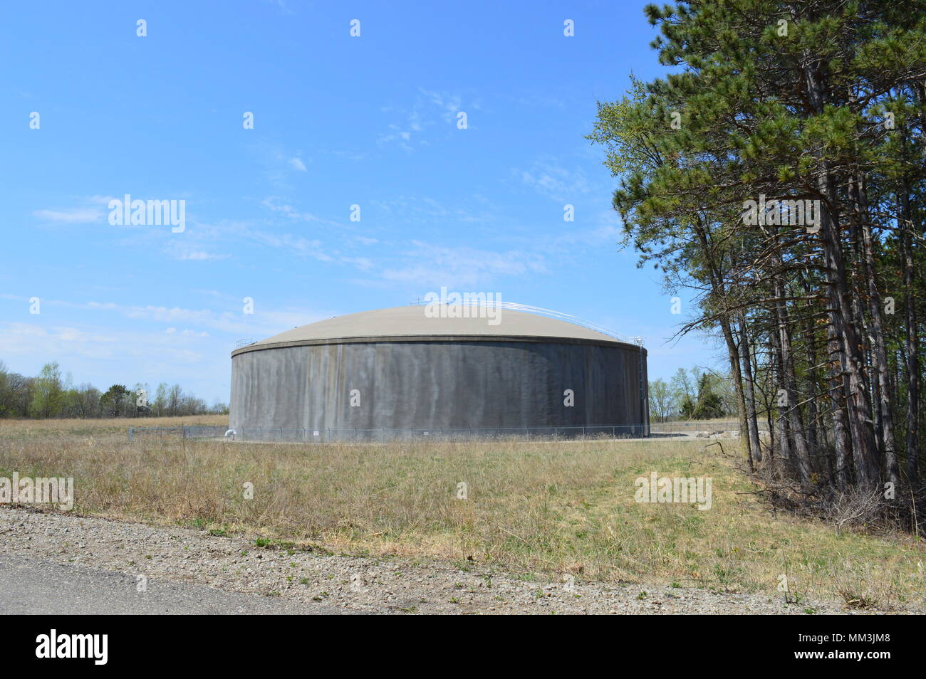 Water reservoir building in the country Stock Photo - Alamy