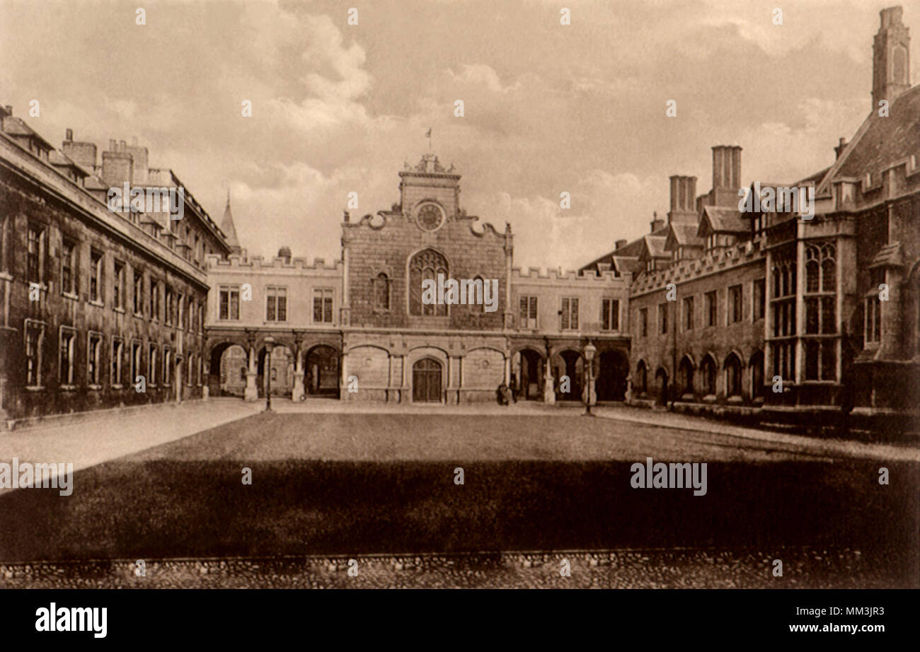 Peterhouse College. Cambridge. 1910 Stock Photo - Alamy