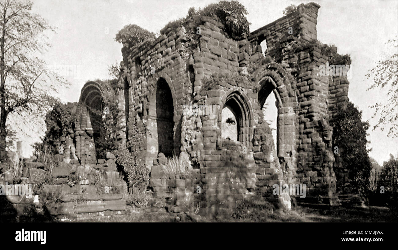 Saint John's Church Ruins. Chester. 1940 Stock Photo - Alamy