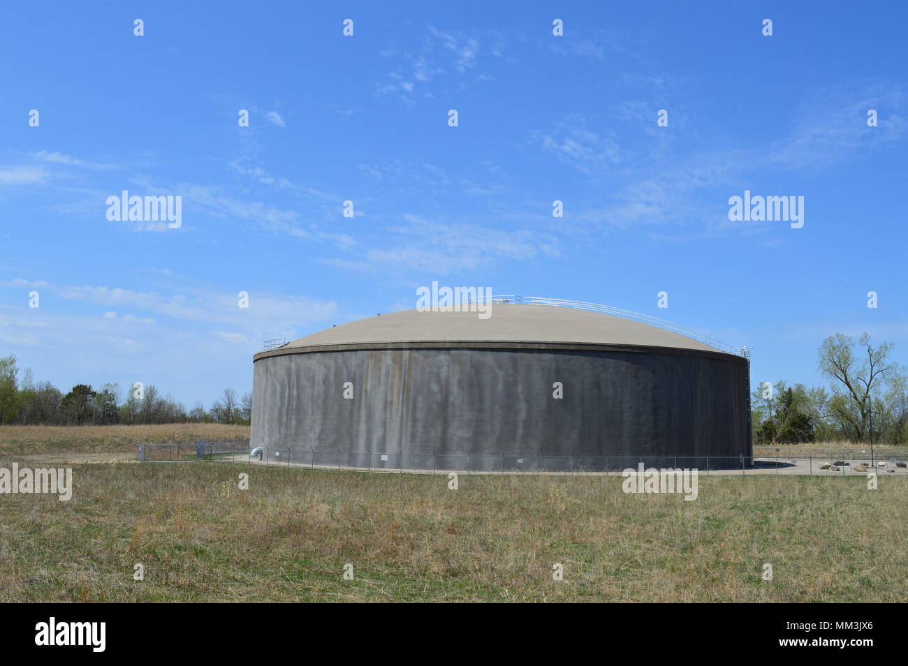 Water reservoir building in the country Stock Photo - Alamy