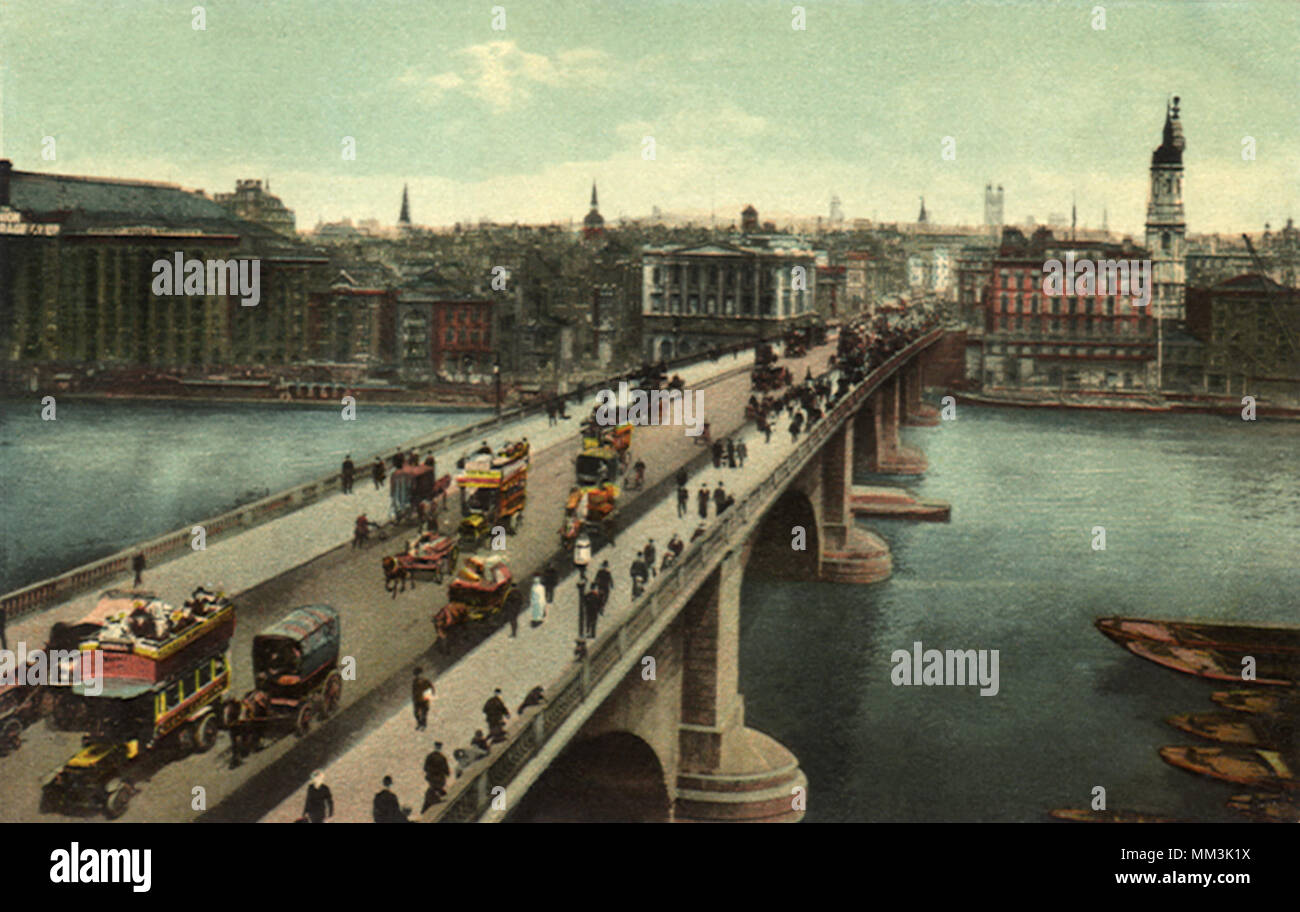 London Bridge. 1910 Stock Photo - Alamy