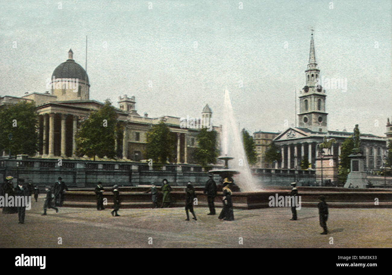 National Gallery. London. 1910 Stock Photo - Alamy